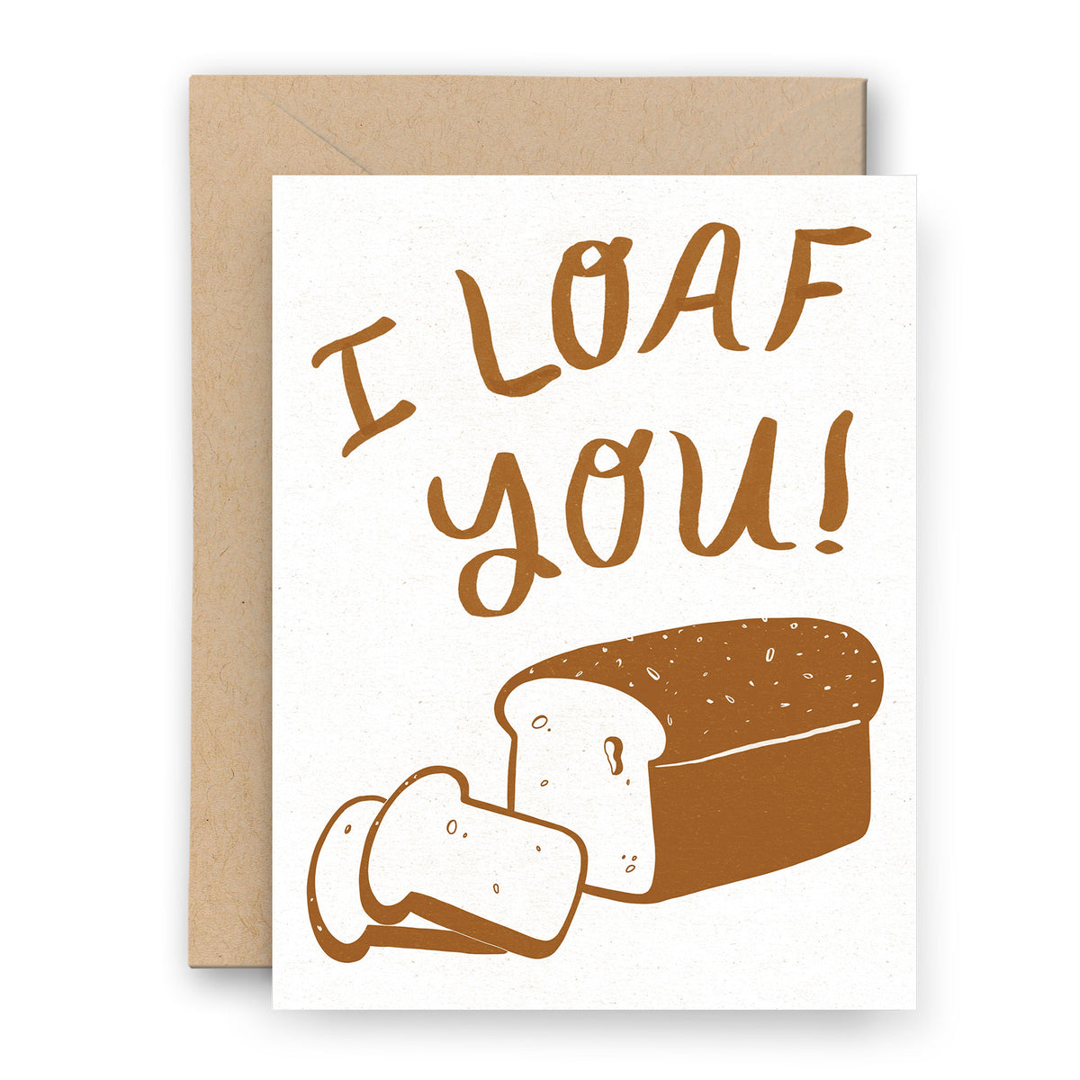 Loaf You Bread Letterpress Card | Love – Finch and Flourish