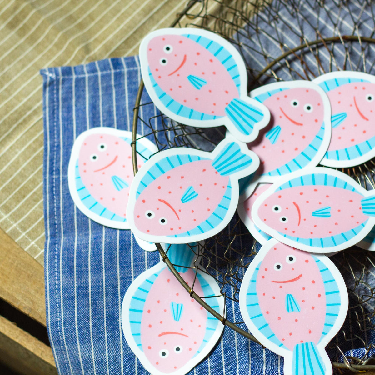Flounder Vinyl Sticker – Finch and Flourish